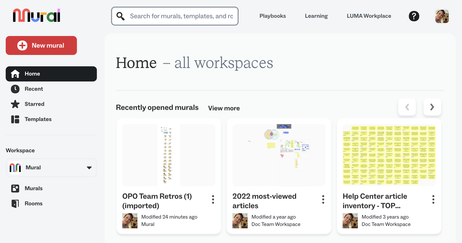 Introduction to the Mural dashboard